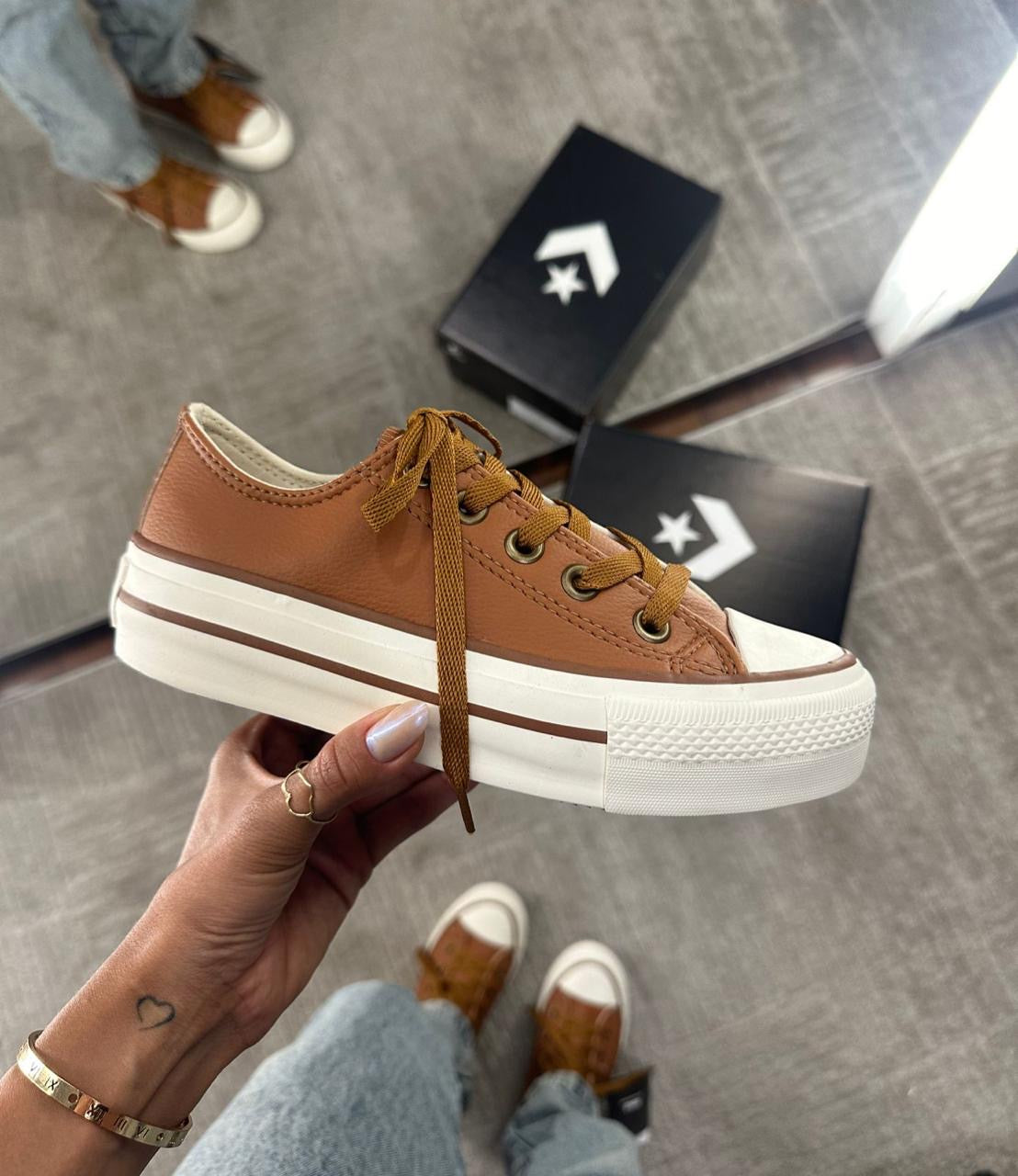 All Star Plataforma Prime Caramelo – AGUIAR SHOES - ATACADO E DROP